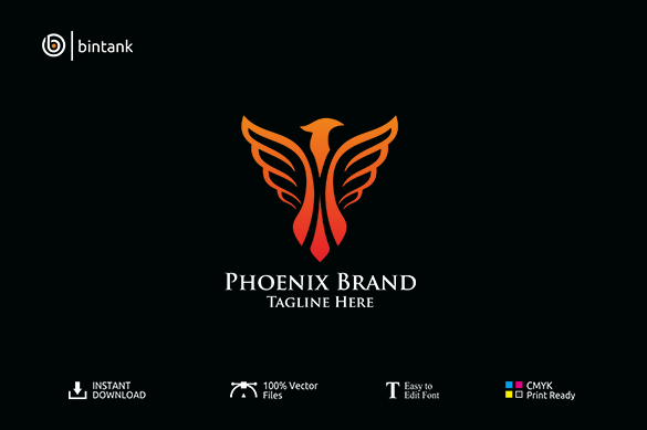 Phoenix Logo, a Branding & Logo Template by Bintank Studio