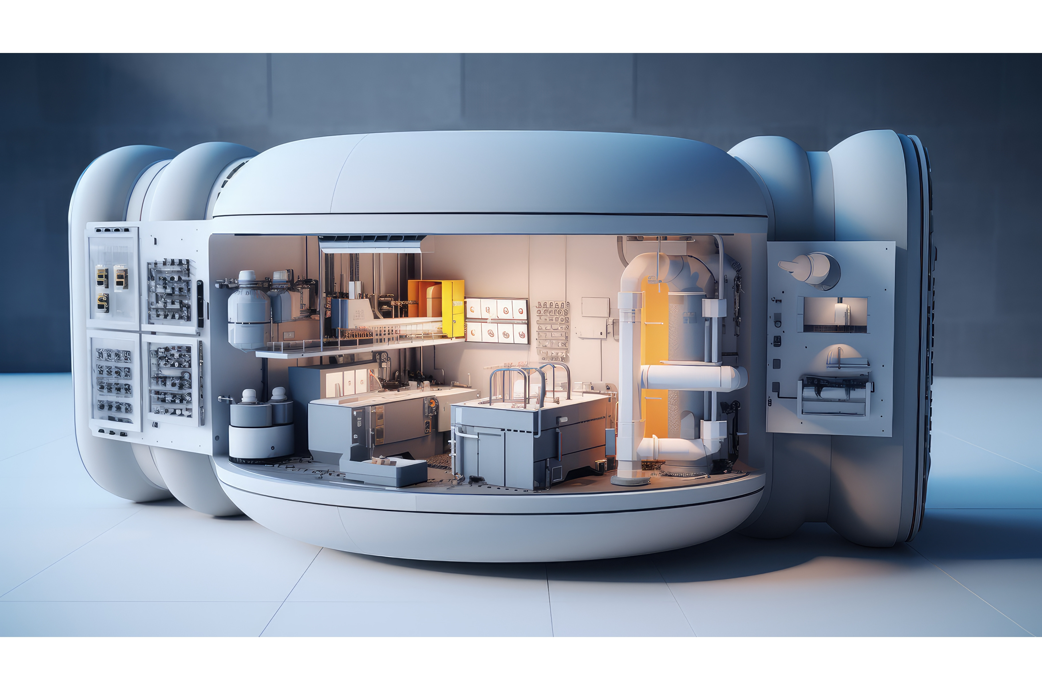 reactor small modular nuclear ai, an Abstract Photo by pikepicture