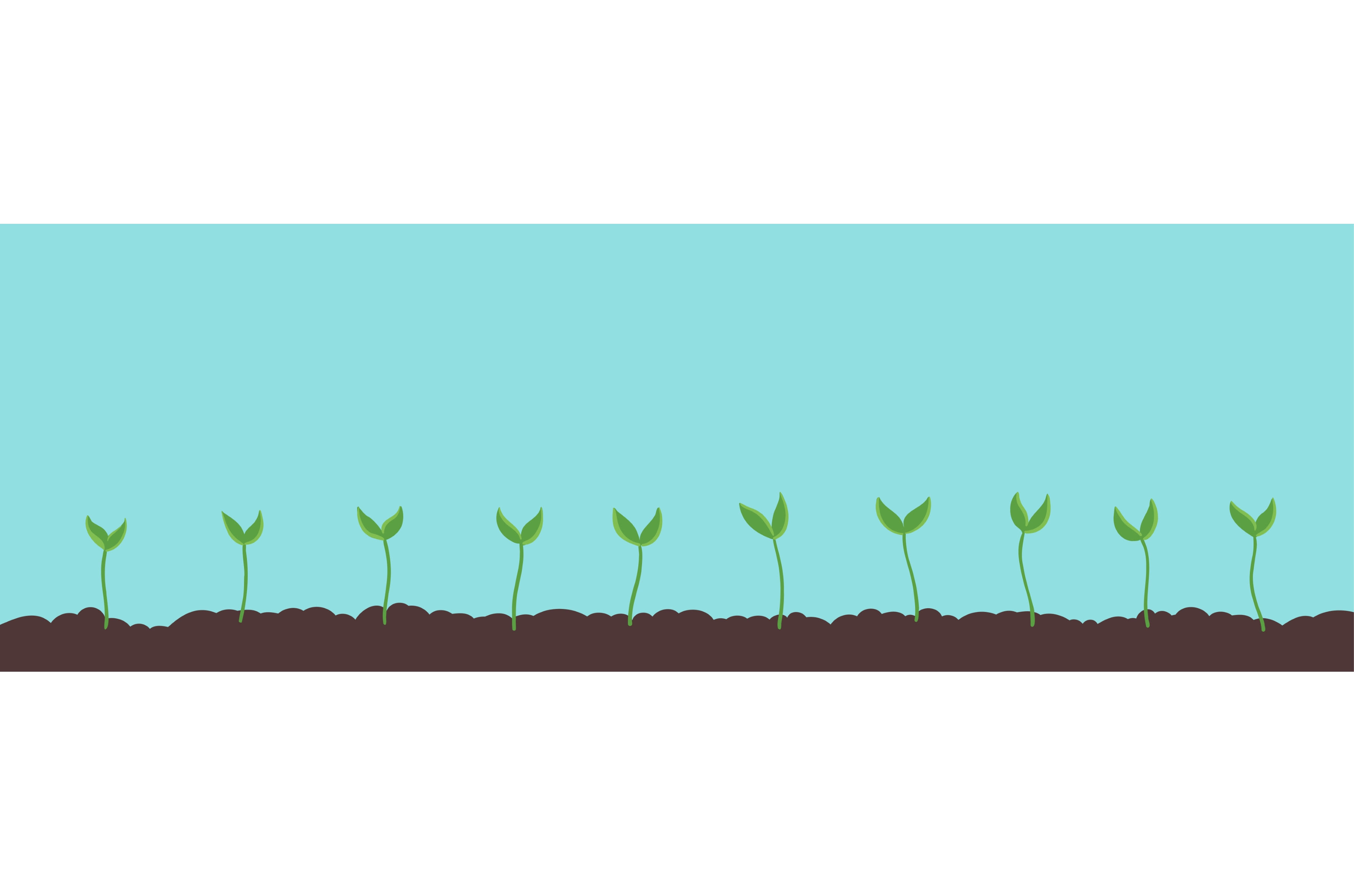 Seedlings field. Growing young plant, a Texture Graphic by Vector ...
