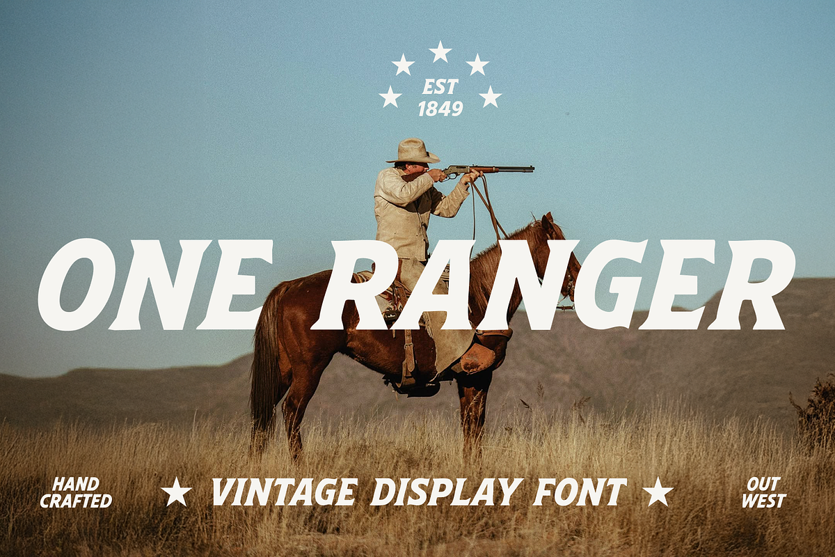 One Ranger – Vintage Western Font