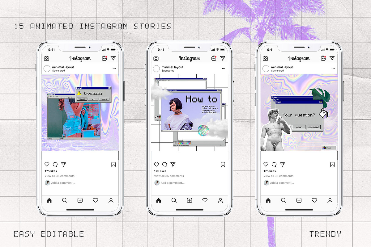 Old Computer Insta template Ps Canva, a Social Media Template by Marie T