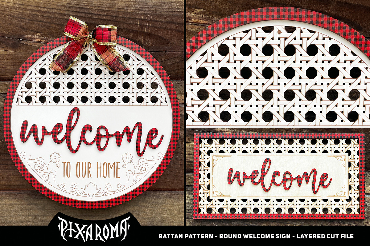 Rattan Pattern Bundle 2 | Cut Files, an Illustration by pixaroma
