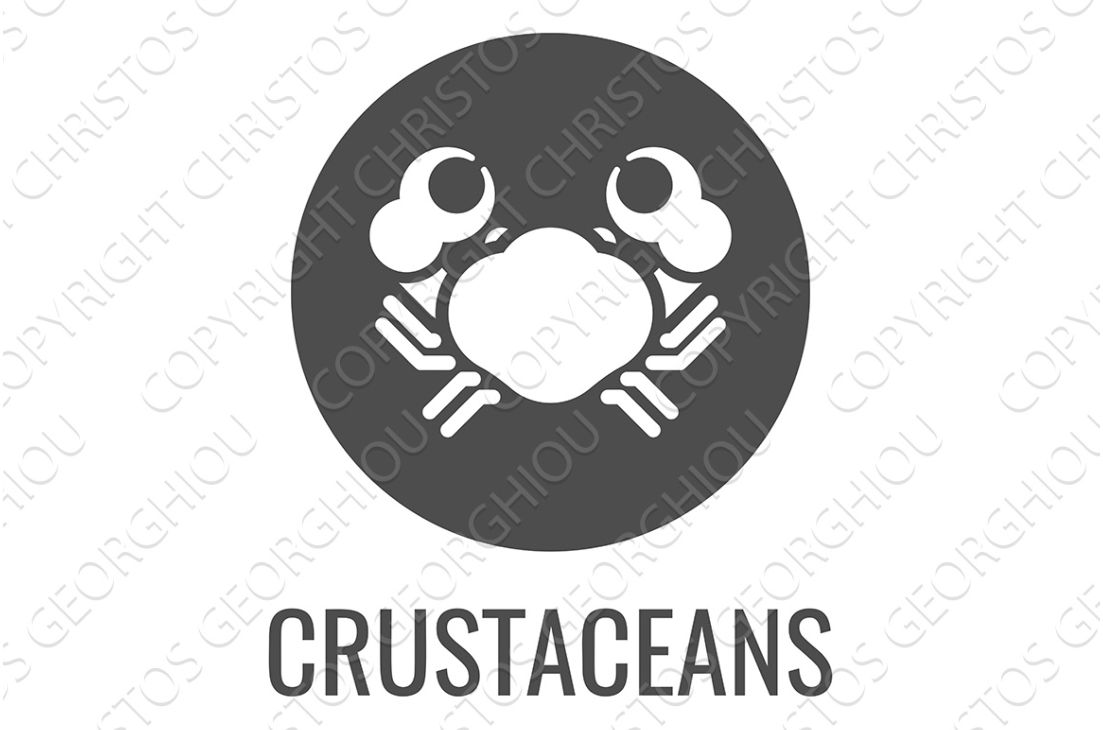 Crab Crustacean Food Allergen, a Food Illustration by Christos Georghiou