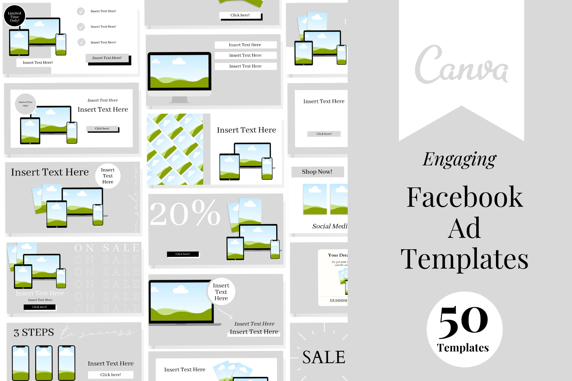 Facebook Advertising Templates, a Social Media Template by Marketing ...