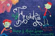 Friaka font, a Font by vtks design
