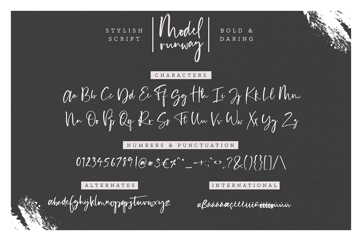 Model Runway Font by Blog Pixie