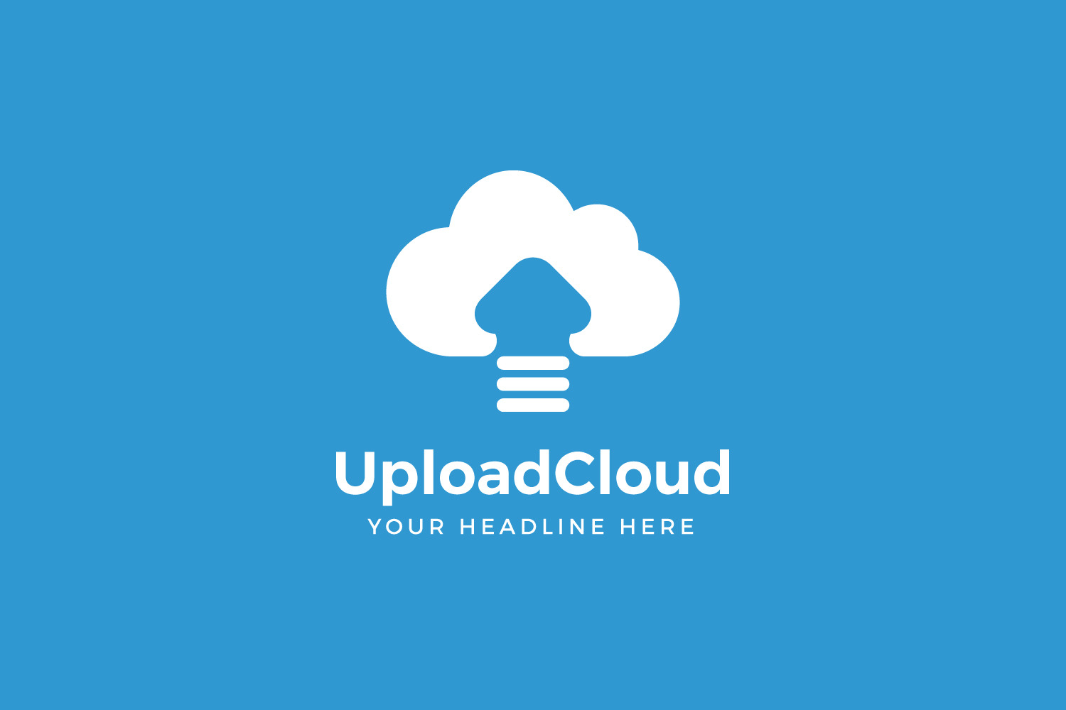 Upload Cloud Logo Template, a Branding & Logo Template by PixaSquare