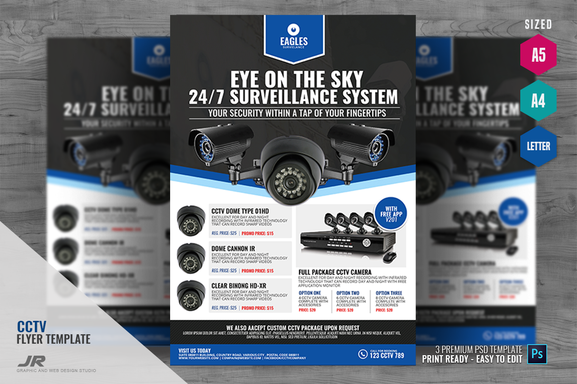 CCTV Shop Flyer, a Flyer Template by PSDPixel