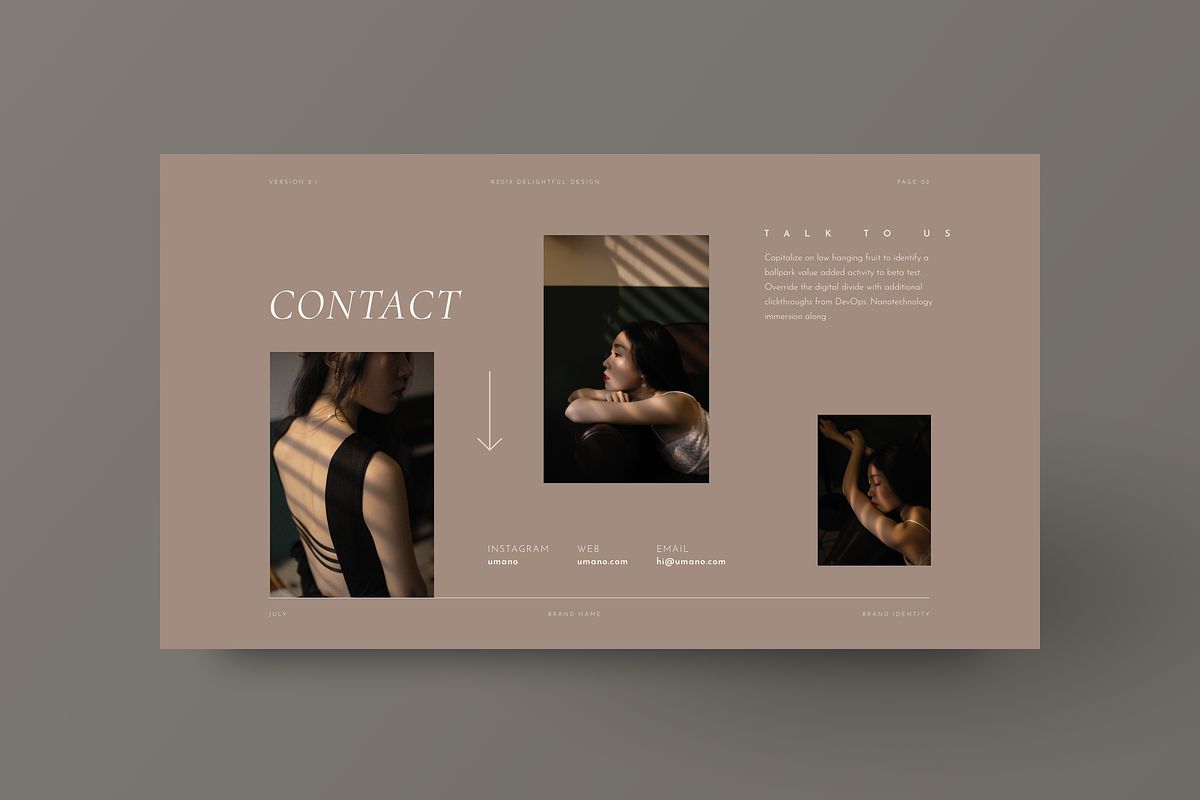 Elegant Brand Style Guide Template, a Presentation Template by ...
