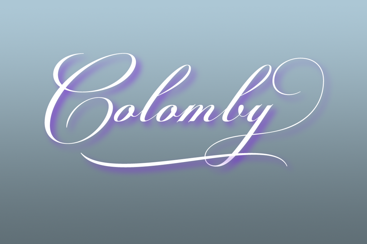 Colomby, a Script Font by Eurotypo