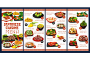 Japanese cuisine menu cover | Food Illustrations ~ Creative Market