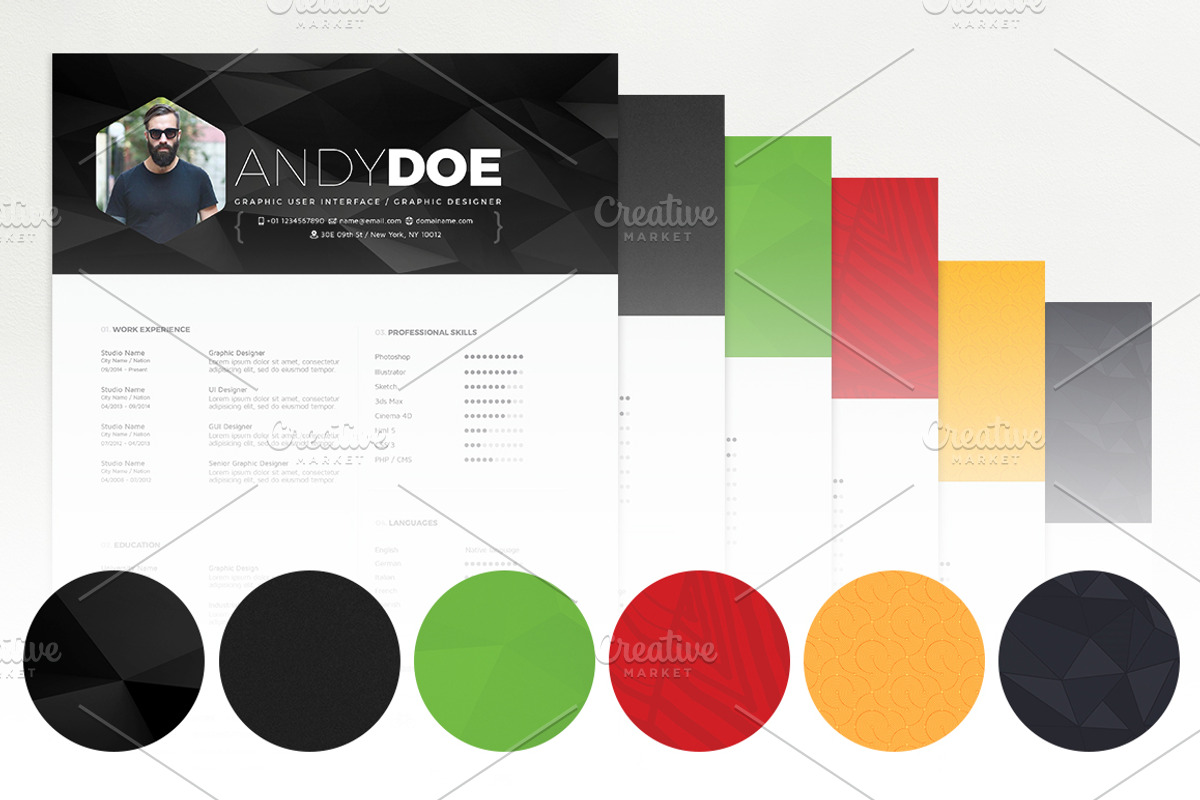 Smart Resume A4, a Resume Template by drawzen