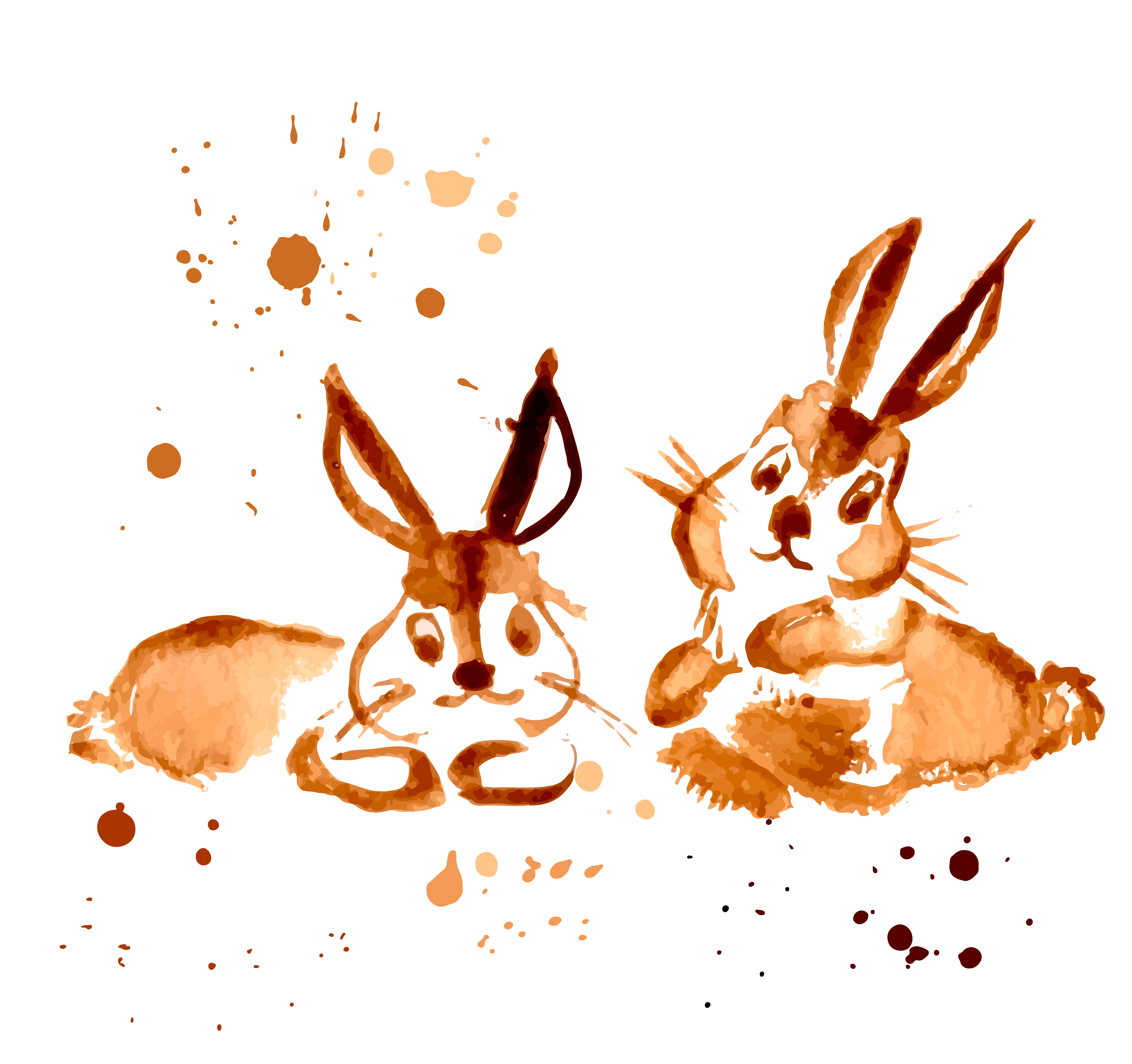 №21 Painted Coffee | Animal Illustrations ~ Creative Market