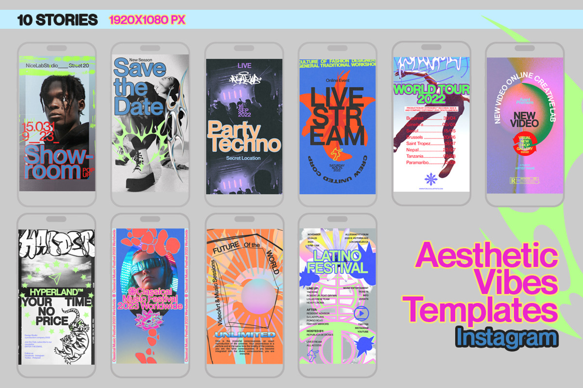 Aesthetic Vibes Templates, a Social Media Template by HYPER HIROⓇ