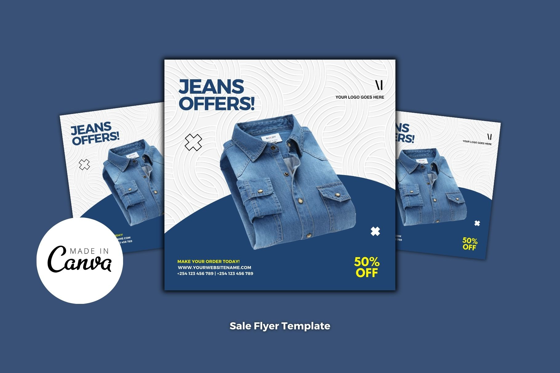Jeans Fashion Sales Flyer Template, a Social Media Template by MK ...