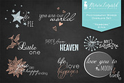 Photography Words Overlays-Newborn, an Illustration by BrownLeopard ...