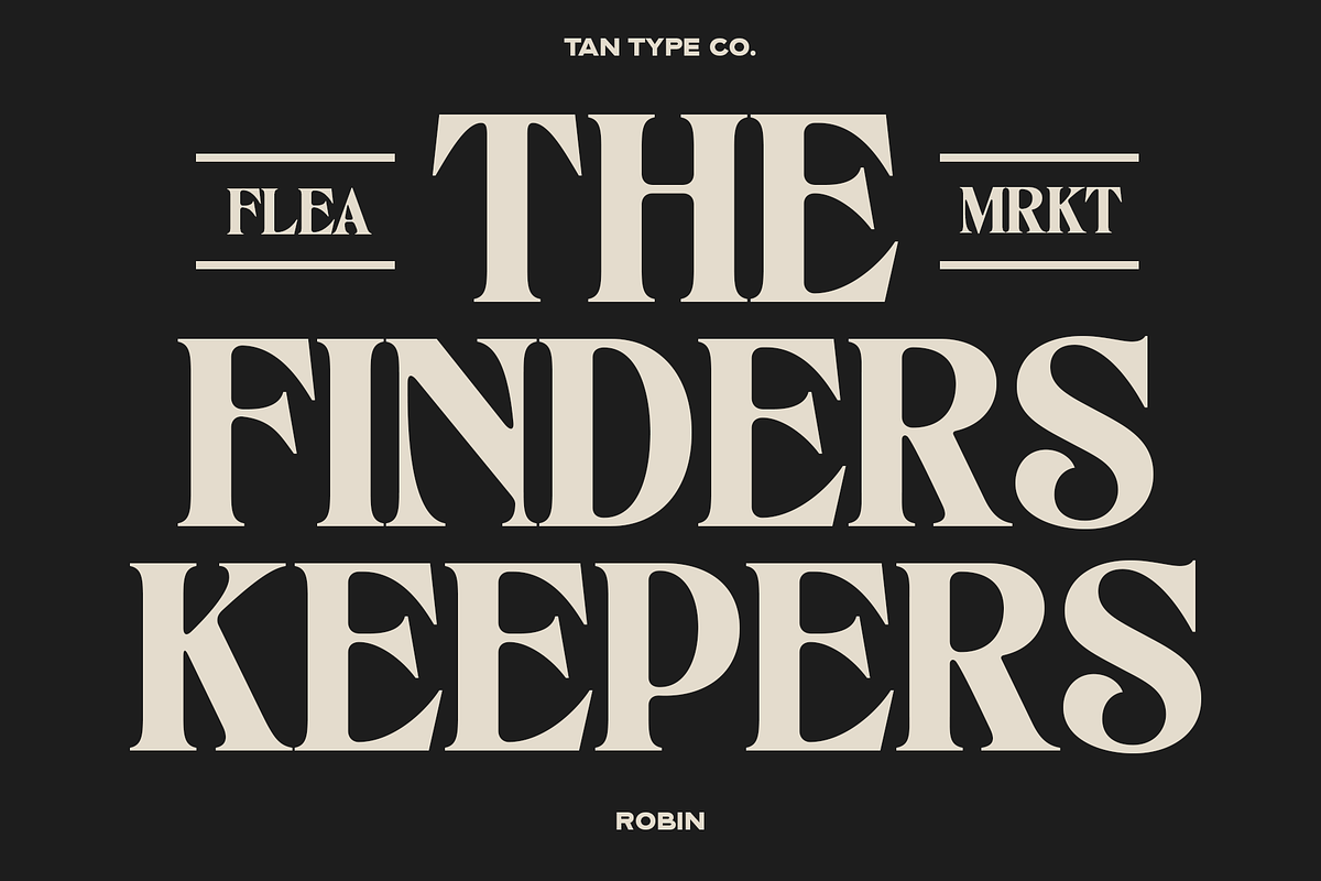 TAN - ROBIN, a Serif Font by TanType