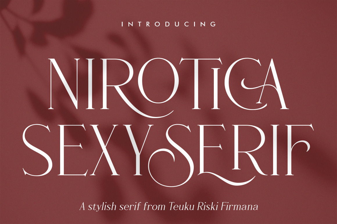Nirotica, a Serif Font by TRF Fonts