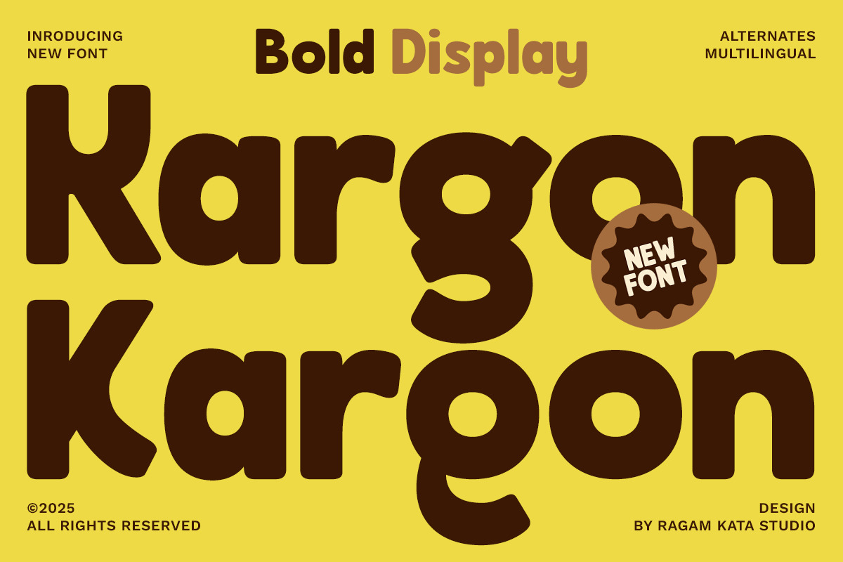 Kargon - Bold Dsiplay Sans Font
