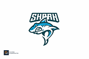 Cartoon Shark Mascot Logo, a Branding & Logo Template by putra_purwanto