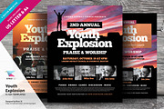 Youth Explosion Flyer Templates, a Flyer Template by kinzi21