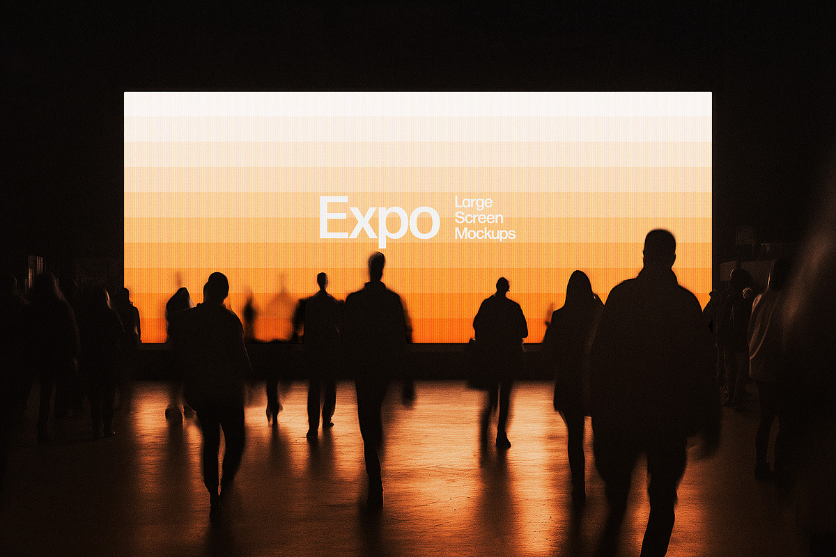 EXPO Screen Mockups Collection, an Advertising Mockup by pixelbuddha.net