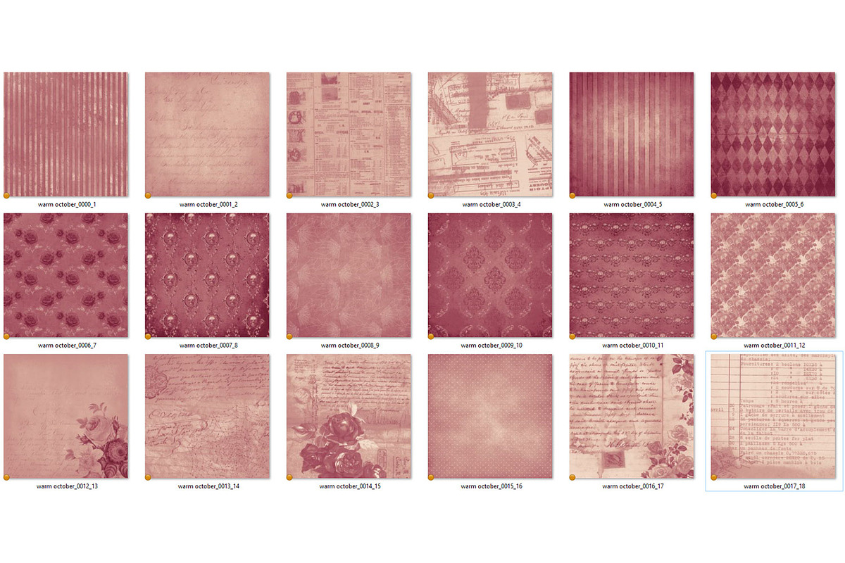 Warm October Textures, a Texture Graphic by Digital Curio