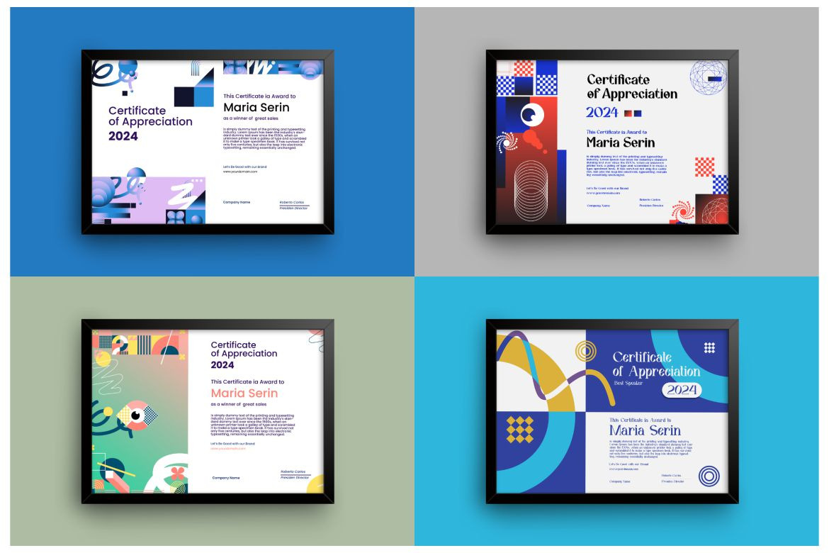 Bundle Certificate Design Template, a Print Template by MaikoHatta
