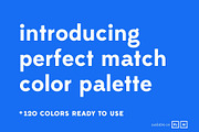 Perfect Match Color Palette, a Palette Add-On by Hederae Type Foundry