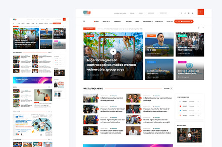 4 Blog Page UI KIT In 1, an UI Kit Template by ArtGalaxy