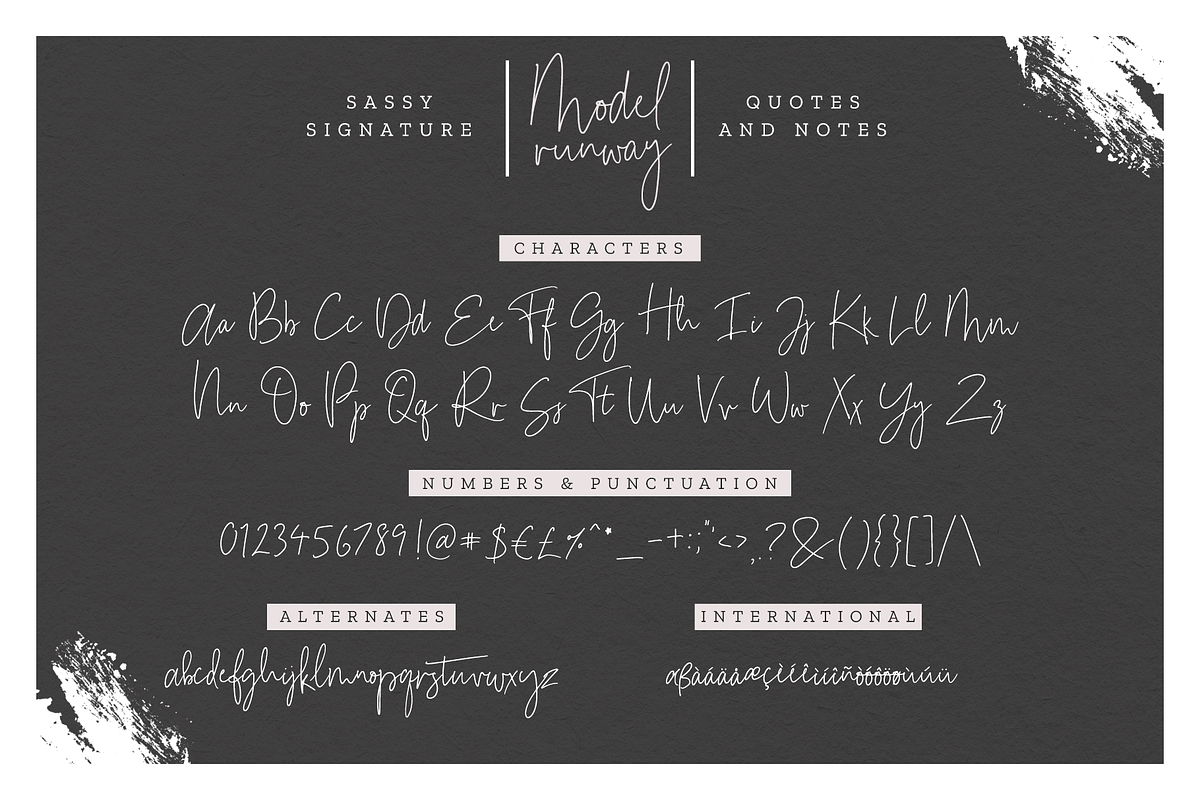 Model Runway Font by Blog Pixie