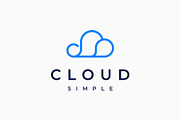 Simple Cloud Hosting Computing Logo, a Branding & Logo Template by sore ...
