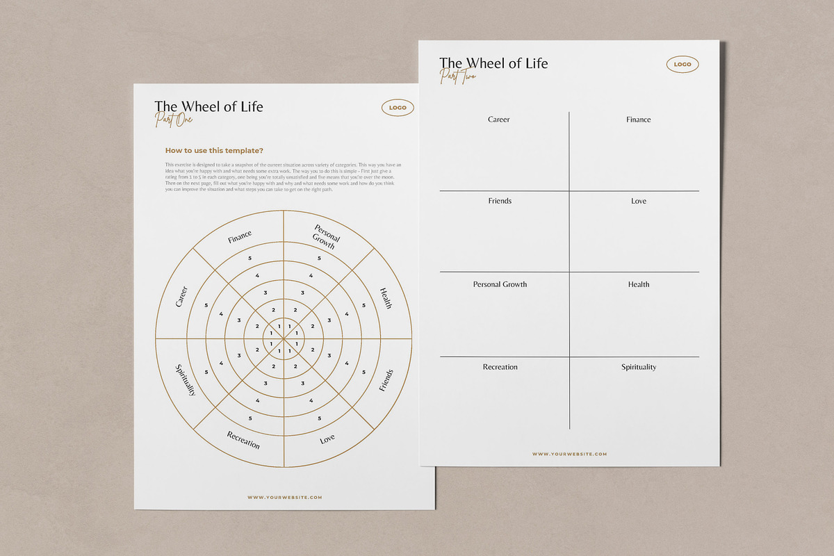 Life Coach Worksheet Bundle CANVA, a Templates & Theme by AndrewPixel