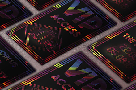 Night club VIP pass card, a Card Template by Konakchiev