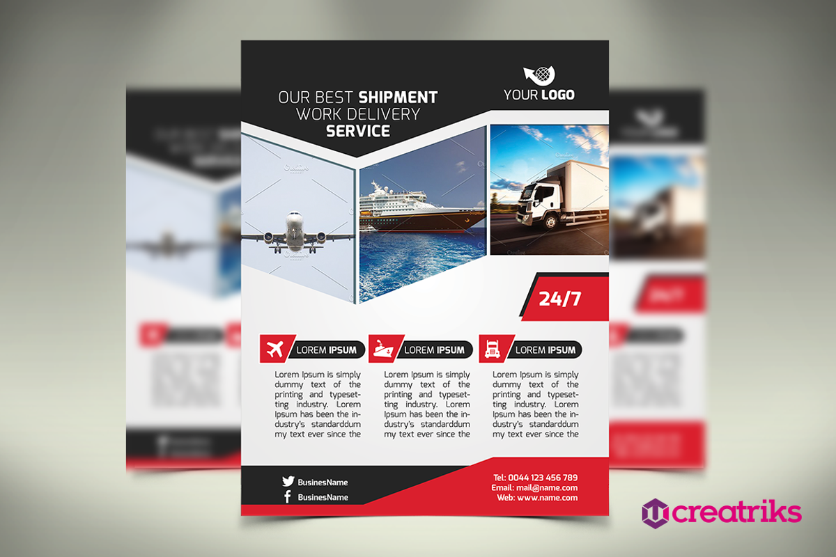 Shipping Flyer, a Flyer Template by Creatricks