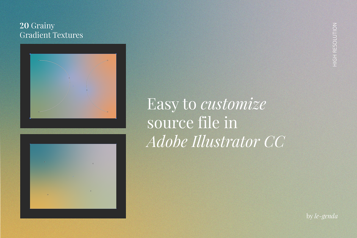 20 Relax Gradients Set, a Texture Graphic by le-genda