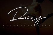 Daisy Signature font, a Script Font by alphadesign
