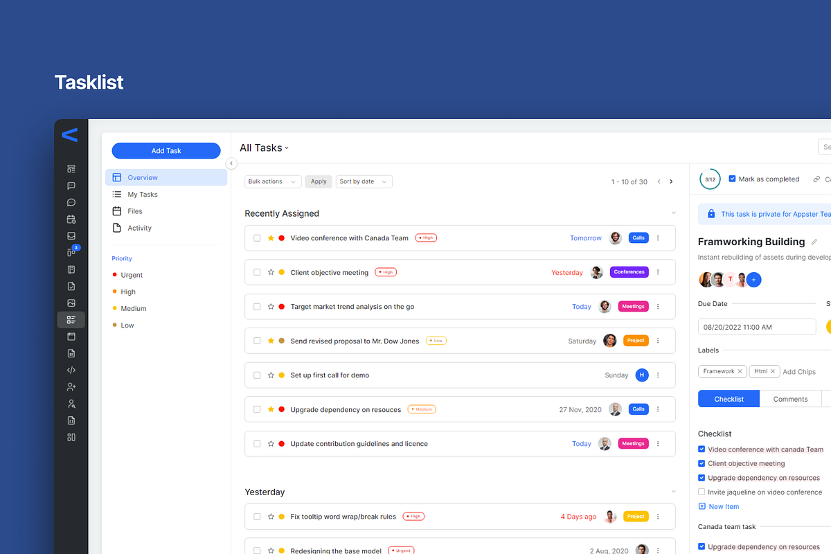 Appster - Admin Dashboard Template