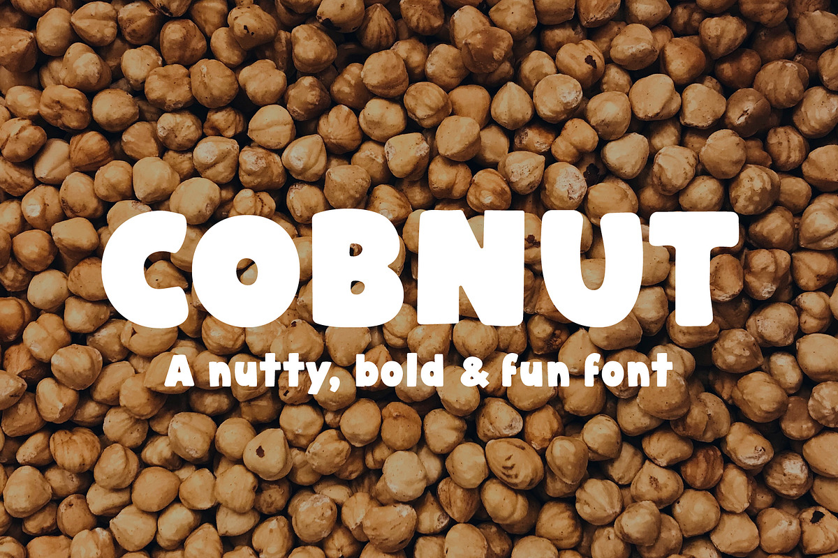 Cobnut - a nutty, bold and fun font, a Font by Little Type Factory