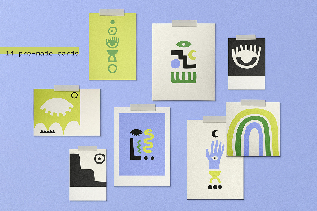 TRIPPY SYMBOLS, a Social Media Template by Bosotochka♥Art