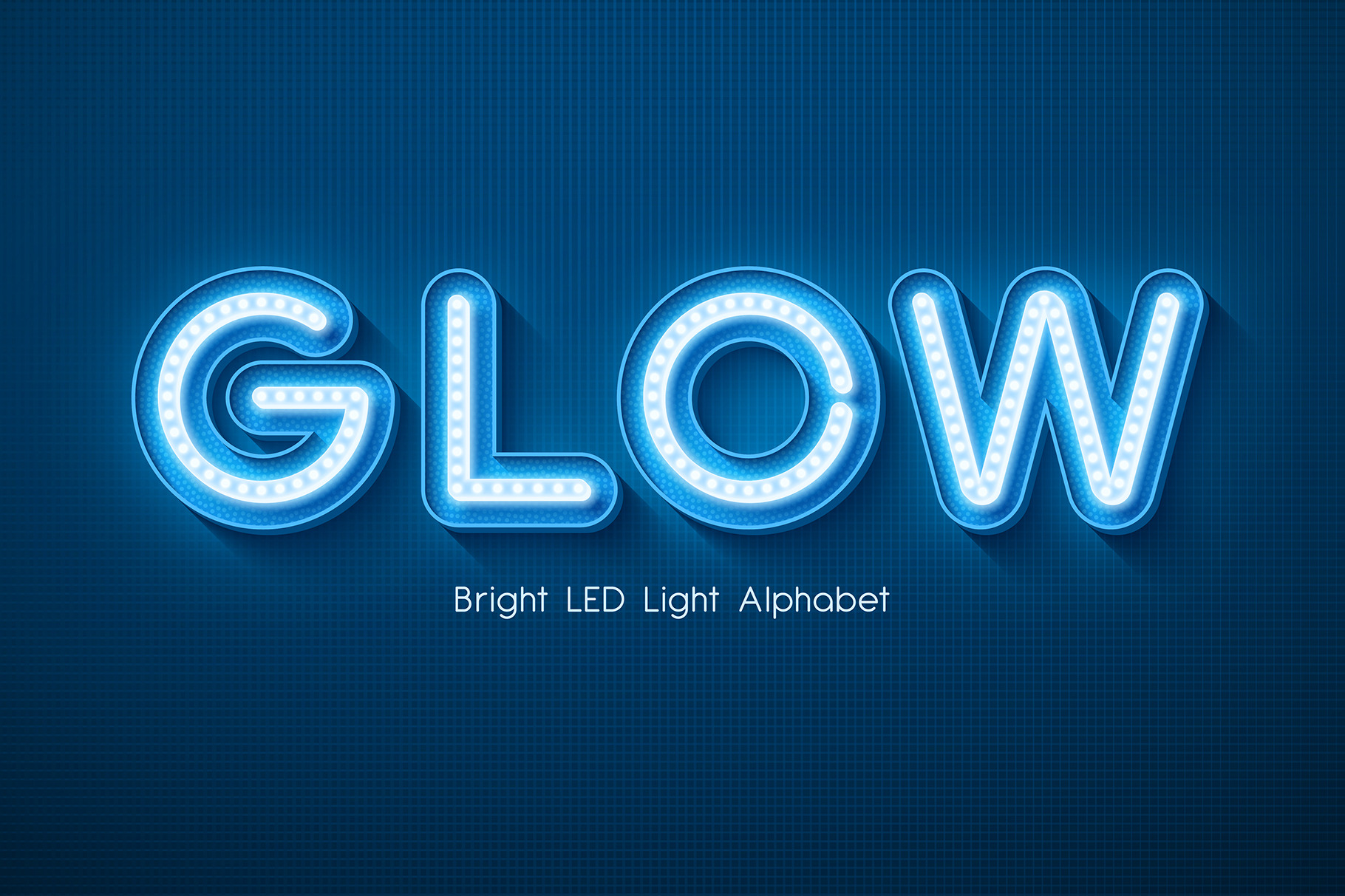 LED light 3d alphabet, an Object Graphic by Revelstockart