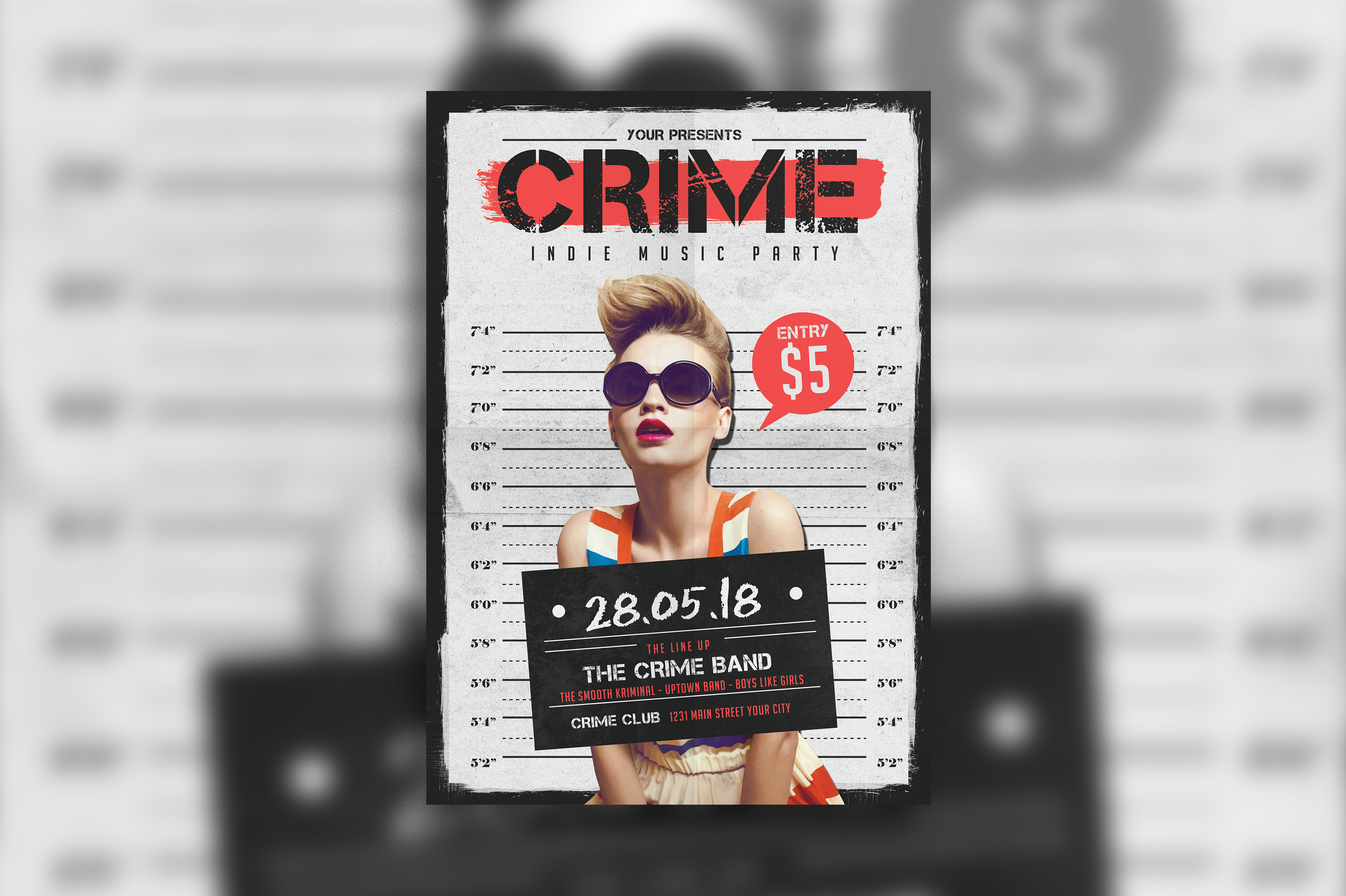 Indie Crime Poster/Flyer, a Flyer Template by Guuver