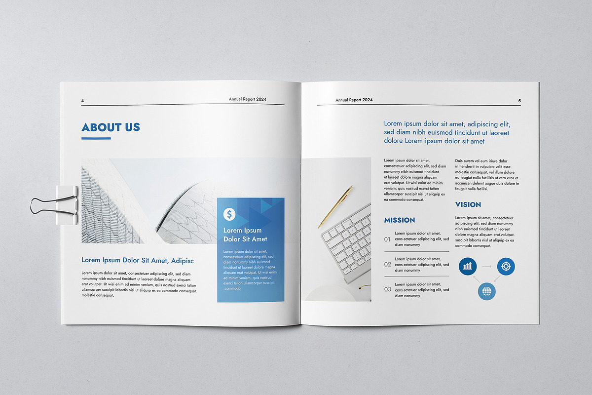 Square - Annual Report Template, a Brochure Template by Creativity-Design