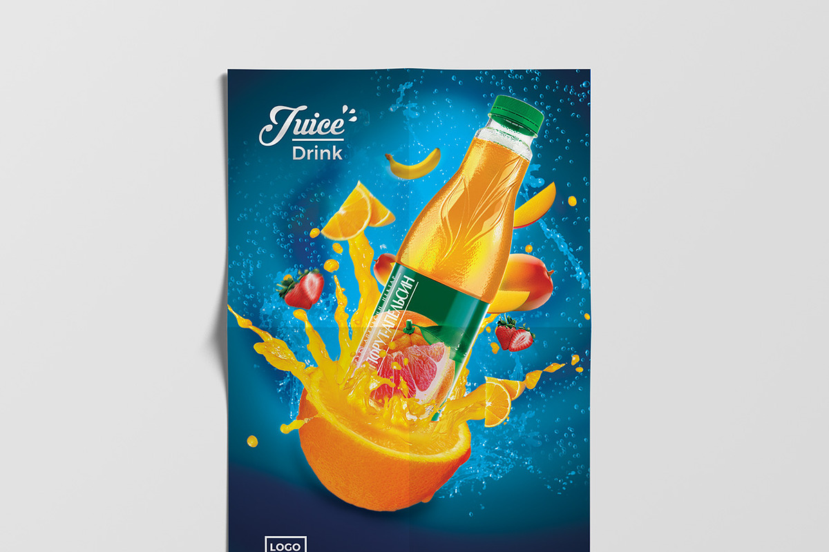 Fresh Juice Flyer, a Flyer Template by BrochuresFactory