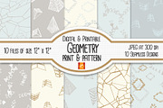 Geo Seamless Digital Paper, a Pattern Graphic by JSquarePresents