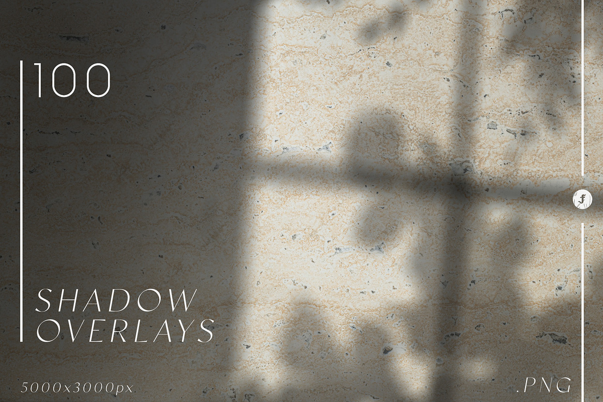 100 Shadow Photo Overlays, a Texture Graphic by Freezerondigital