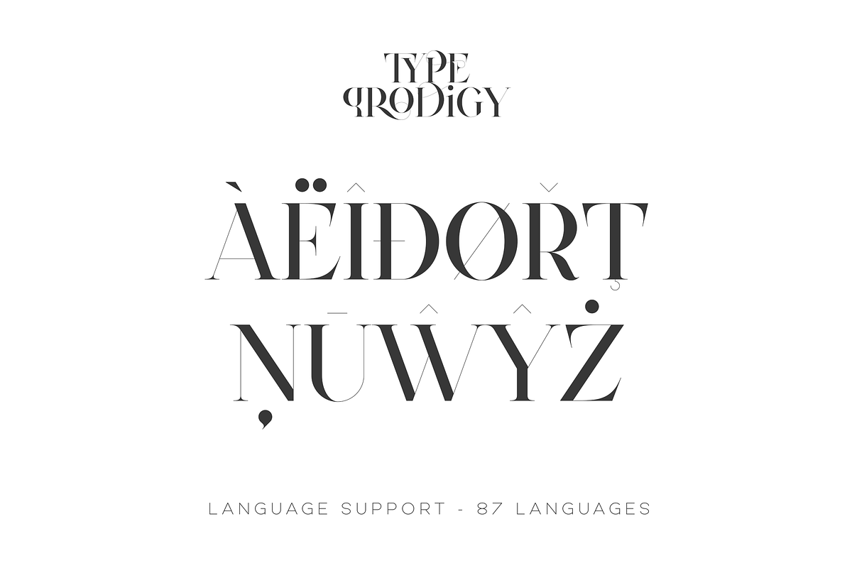 Type Prodigy - serif logo font