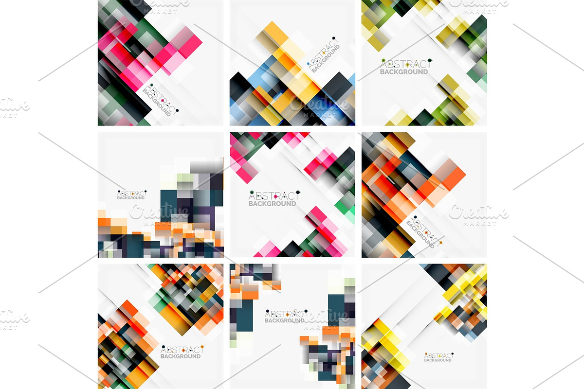 Square minimal hi-tech message background, a Technology Illustration by ...