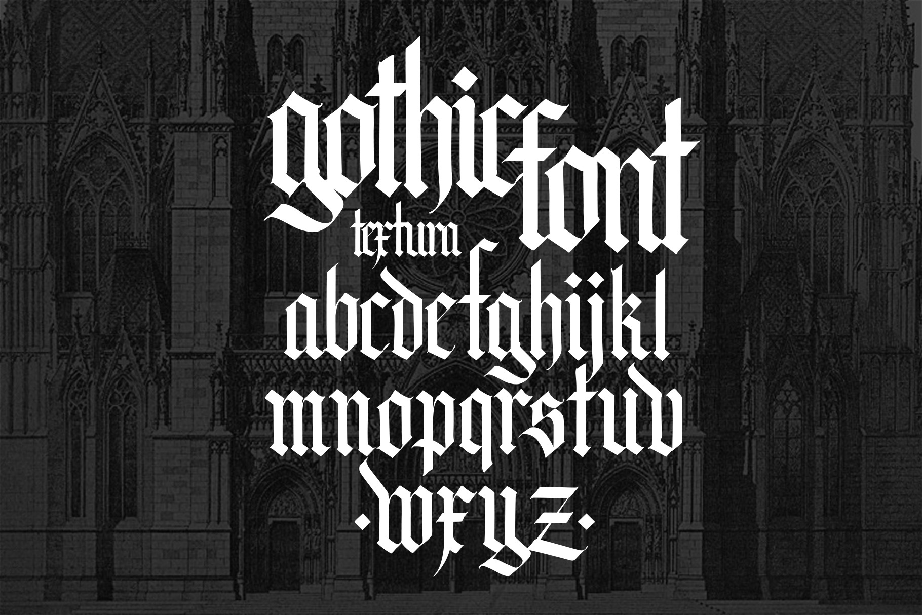 Vector! Gothic alphabet - 05, an Object Graphic by GeekClick