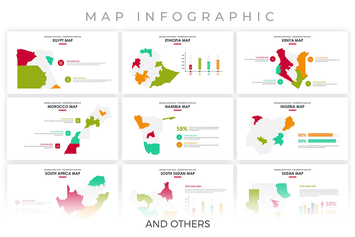 Editable Maps Pack PowerPoint, a Presentation Template by Digitcase x Wealthwells